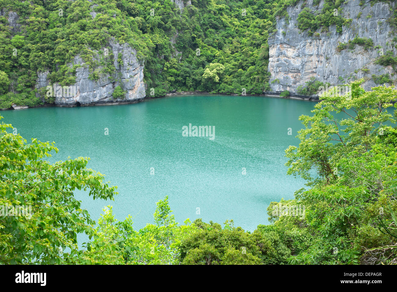 The lagoon called 'Talay Nai' in Moo Koh Ang Tong National Park Stock ...