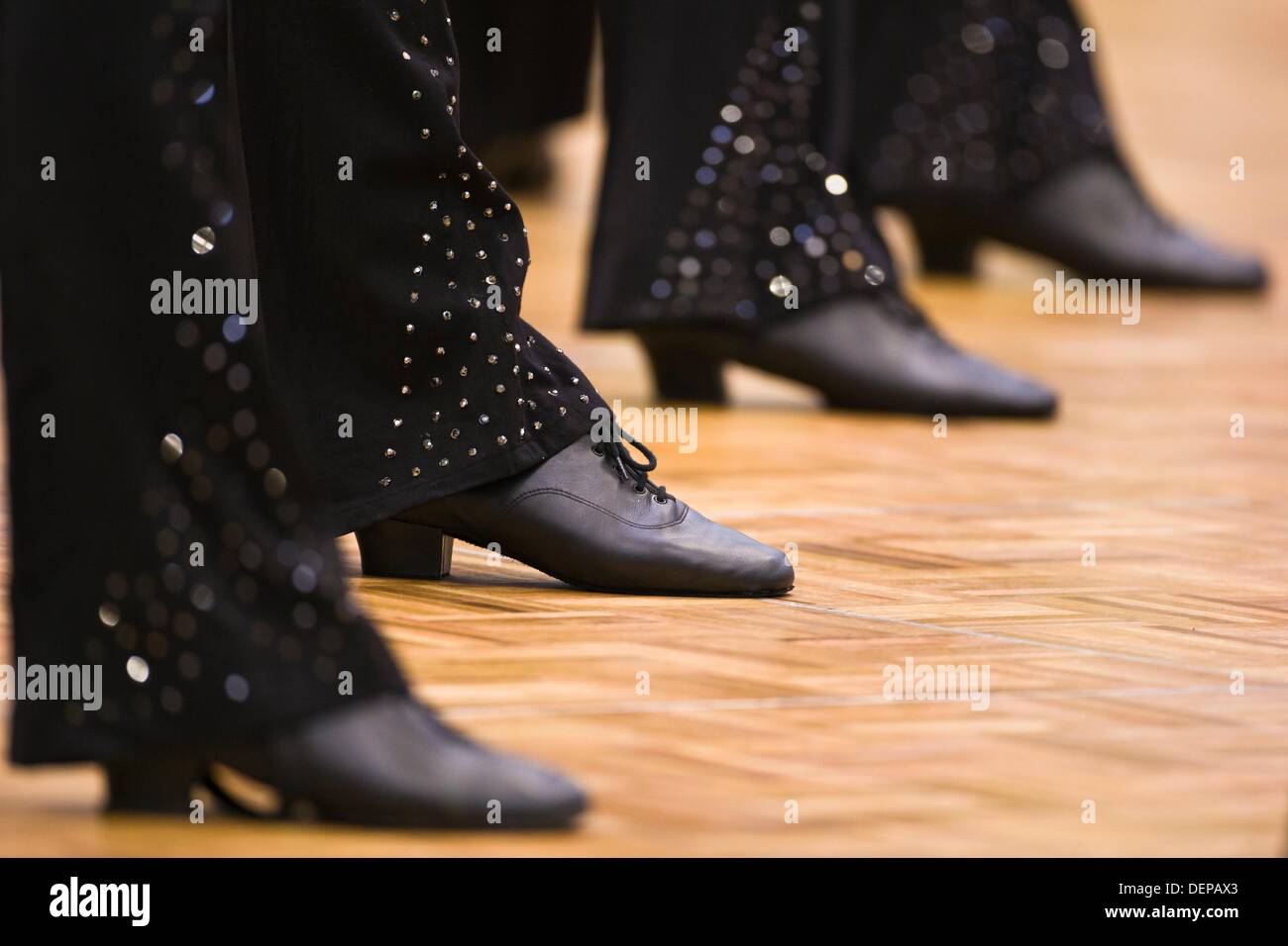 Pattern of male dancers´ legs at a dancing competition, Germany, Europe ...