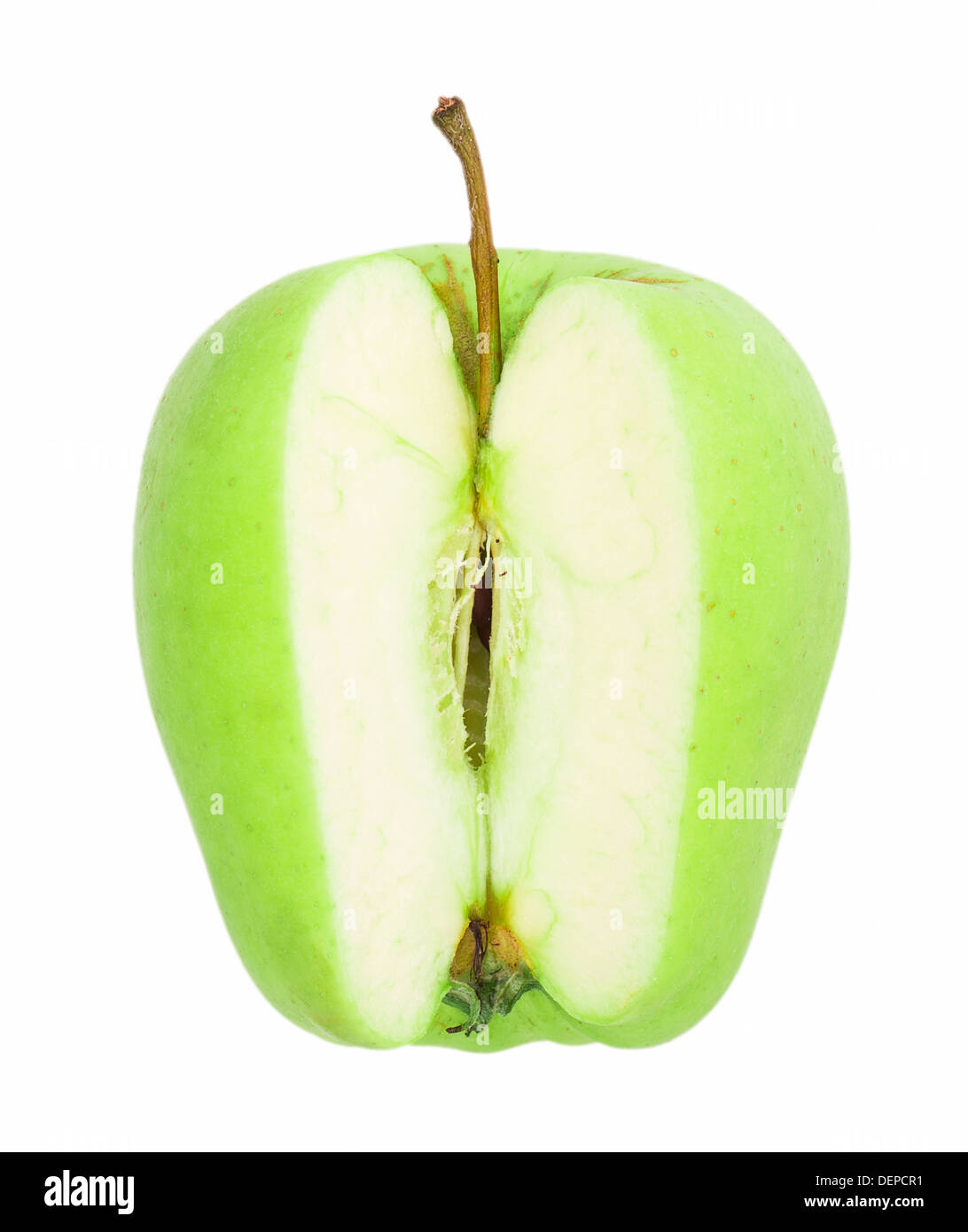 apple sliced isolated on white background Stock Photo - Alamy