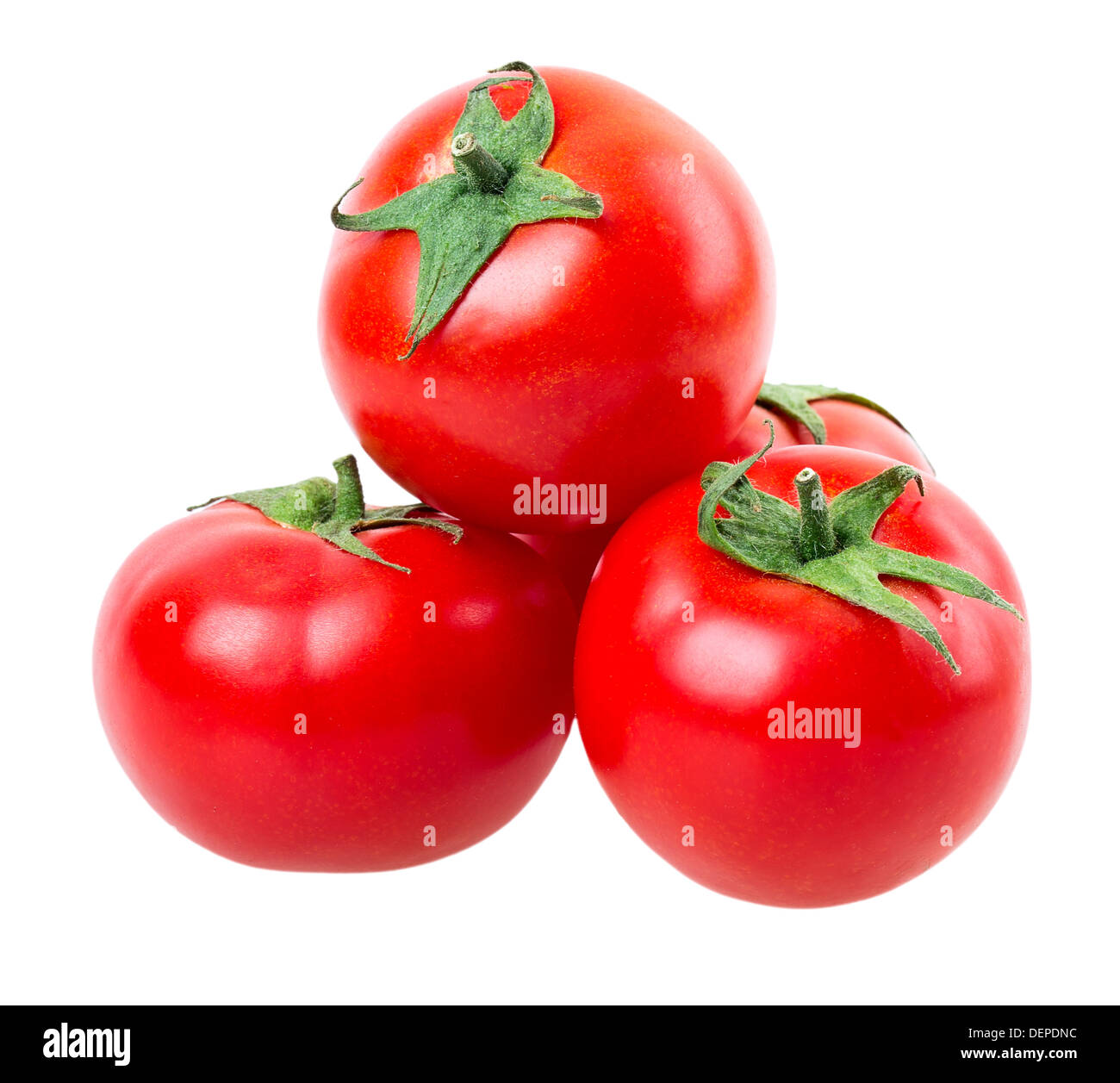 red ripe tomato on white background Stock Photo - Alamy