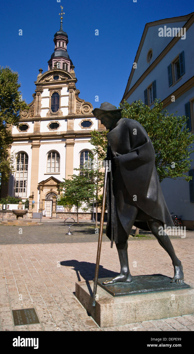 'Der Speyerer Jakobspilger' statue by Martin Mayer, 1990 ...