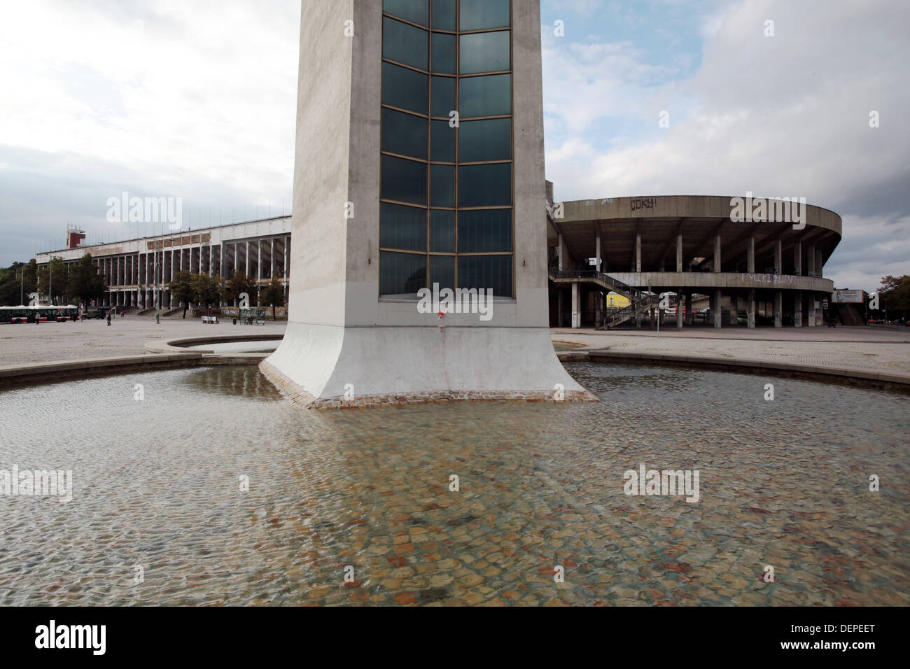 Strahov Stadium, Strahov Tunnel, ventilation Stock Photo - Alamy