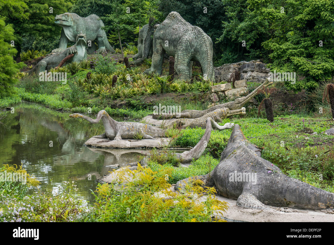 Dinosaur area (world's first sculptures of dinosaurs and extinct ...