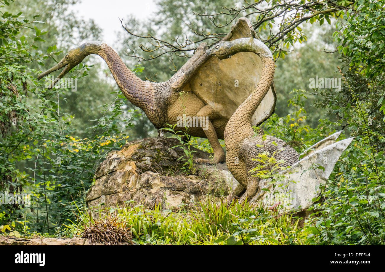 Dinosaur area (world's first sculptures of dinosaurs and extinct ...