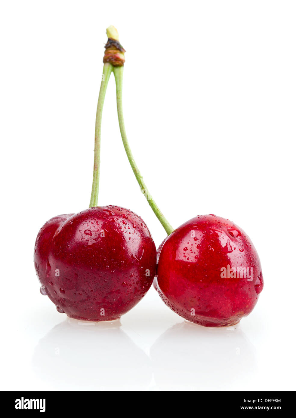 cherry isolated on white background Stock Photo - Alamy