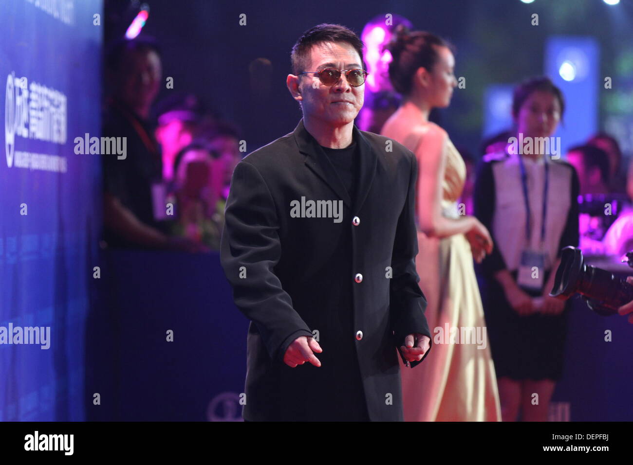 Qingdao, Shandong province, China. 22nd Sep, 2013. Actor Jet Li attends ...