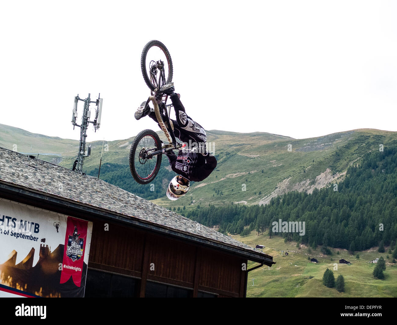 Trial bike jump hi-res stock photography and images - Alamy