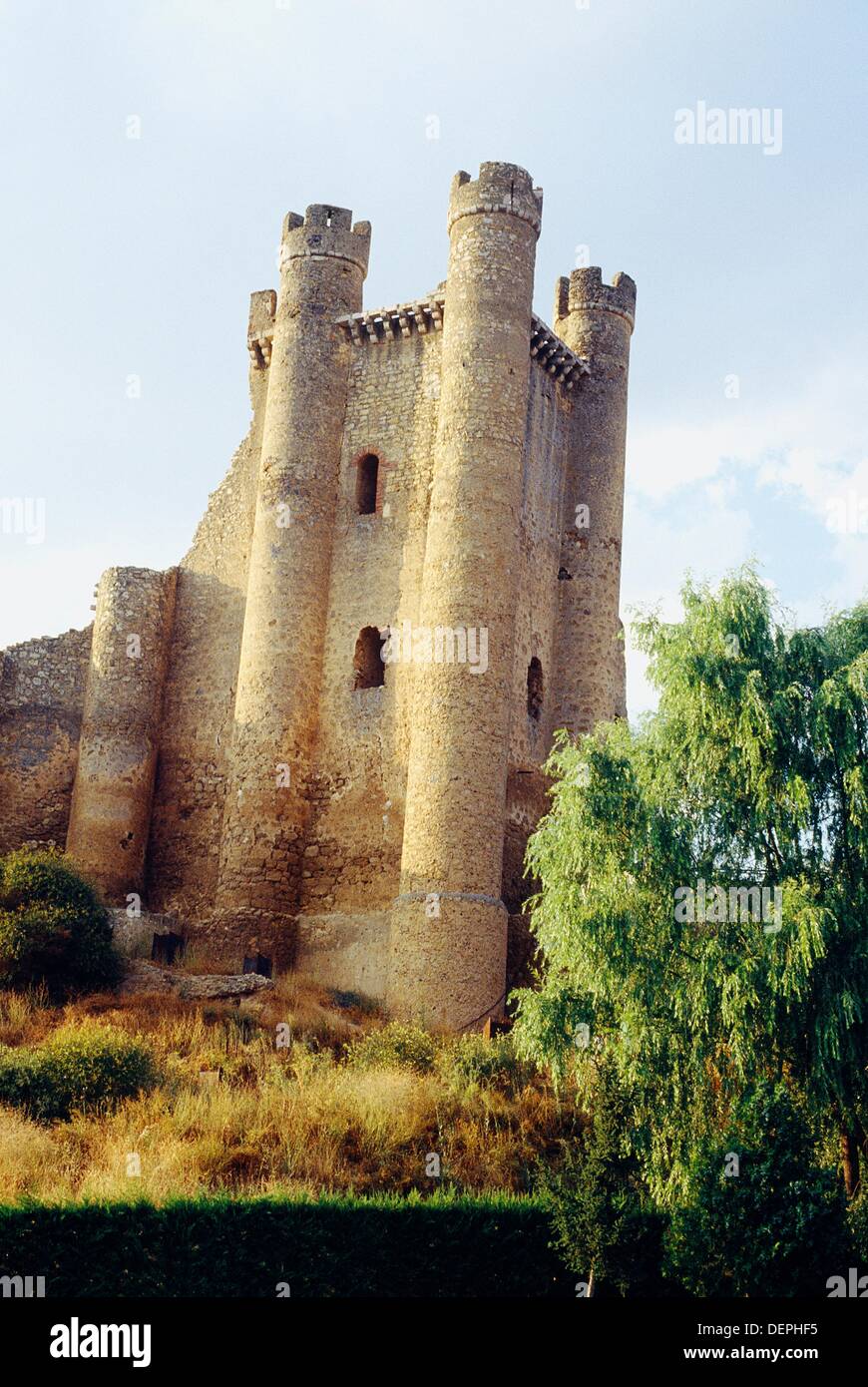 Castle ruins. Valencia de Don Juan, Leon province, Castilla Leon, Spain ...