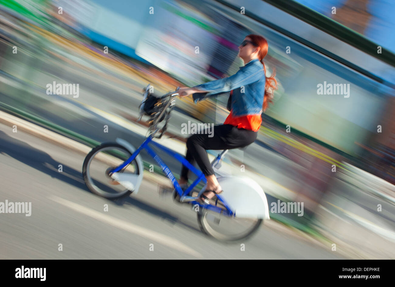 Sweden, Stockholm - bike as the most popular transport around town ...