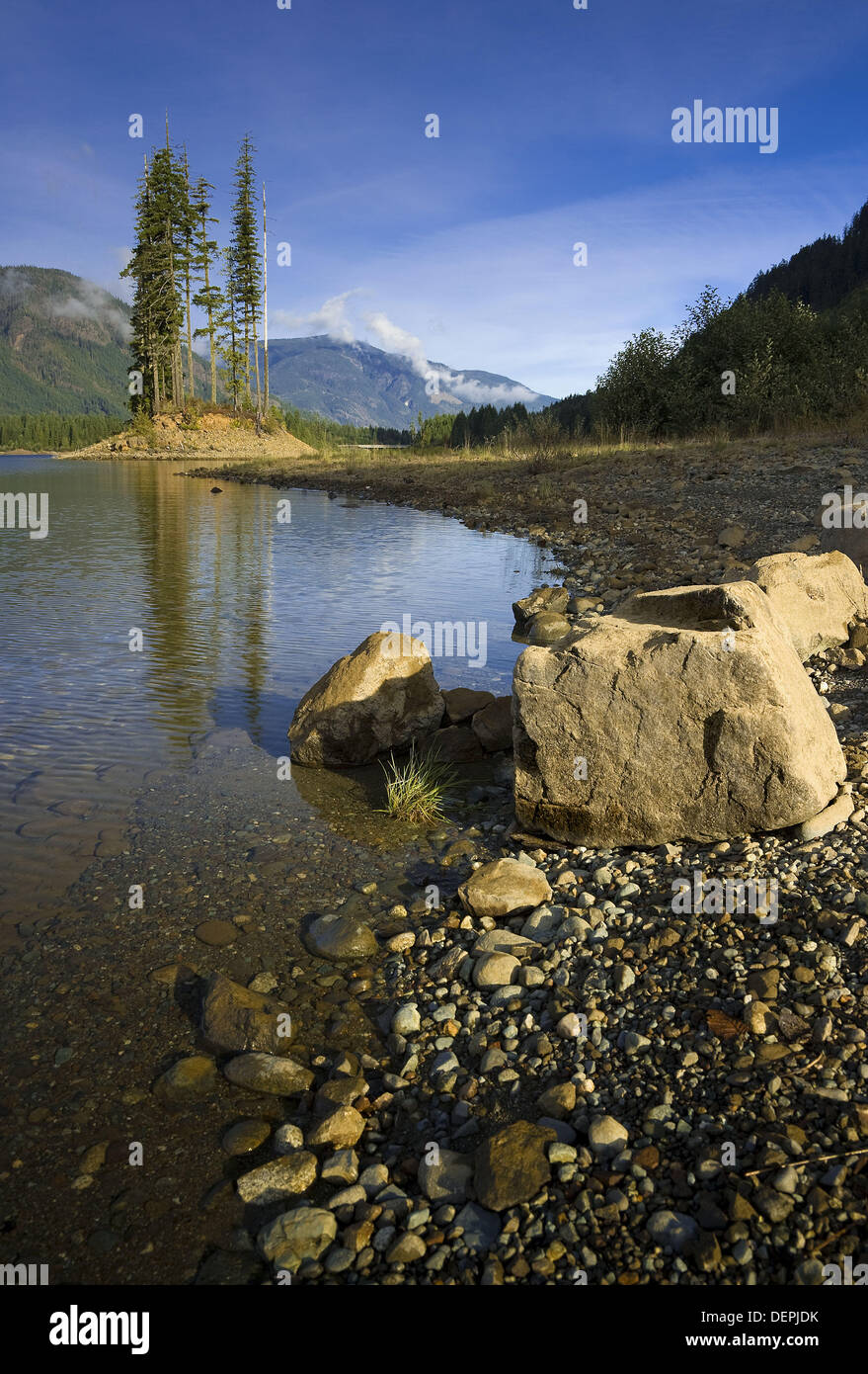 Buttle Lake on Vancouver Island Stock Photo - Alamy