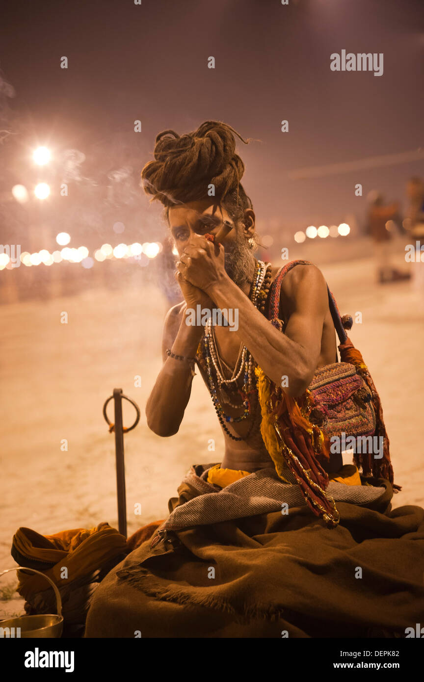 Sadhu Smoking High Resolution Stock Photography and Images - Alamy