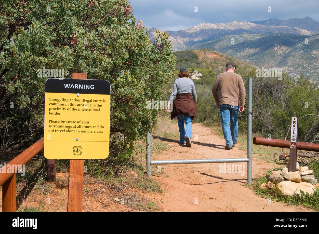 Hiker warning sign hi-res stock photography and images - Alamy