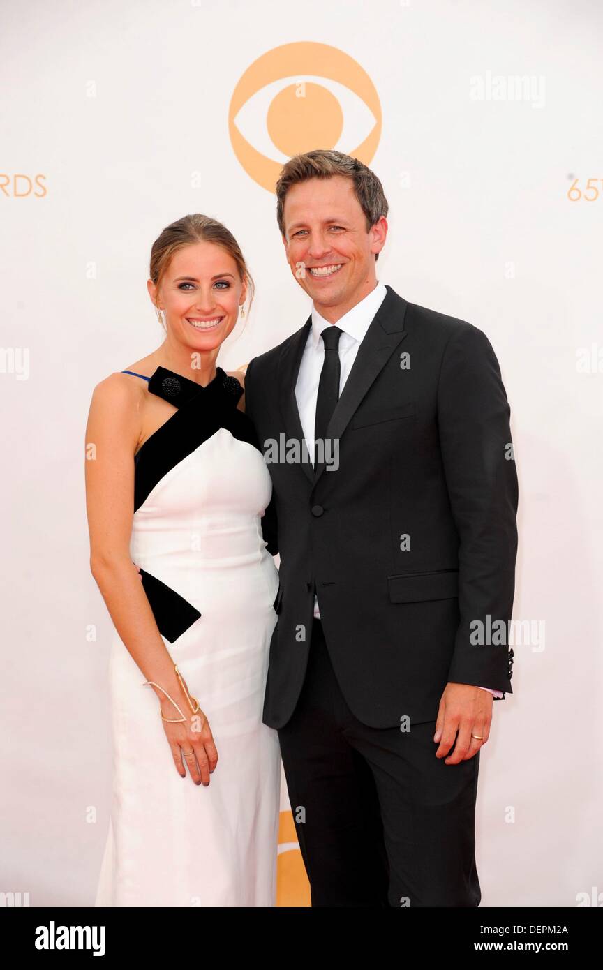 Alexi Ashe, Seth Meyers at arrivals for The 65th Primetime Emmy Awards ...