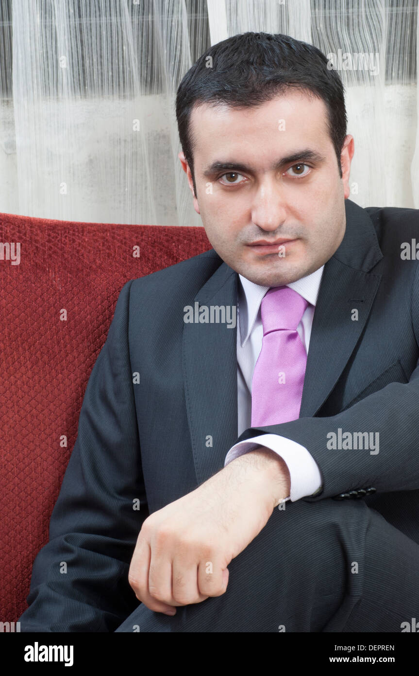 Closeup face serious middle eastern hi-res stock photography and images ...