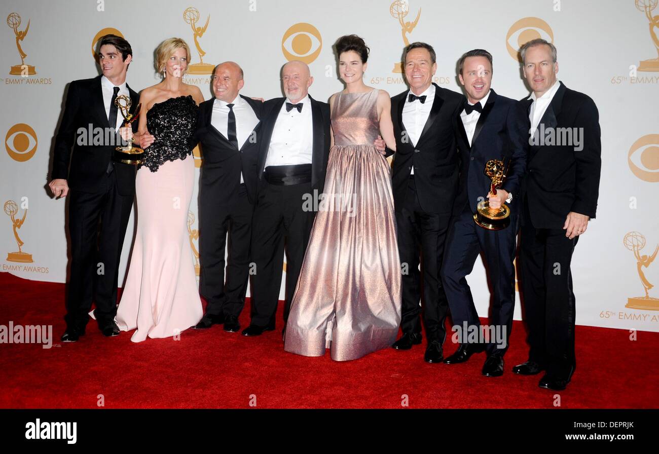 Los Angeles, CA. 22nd Sep, 2013. Aaron Paul, Anna Gunn, Betsy Brandt ...