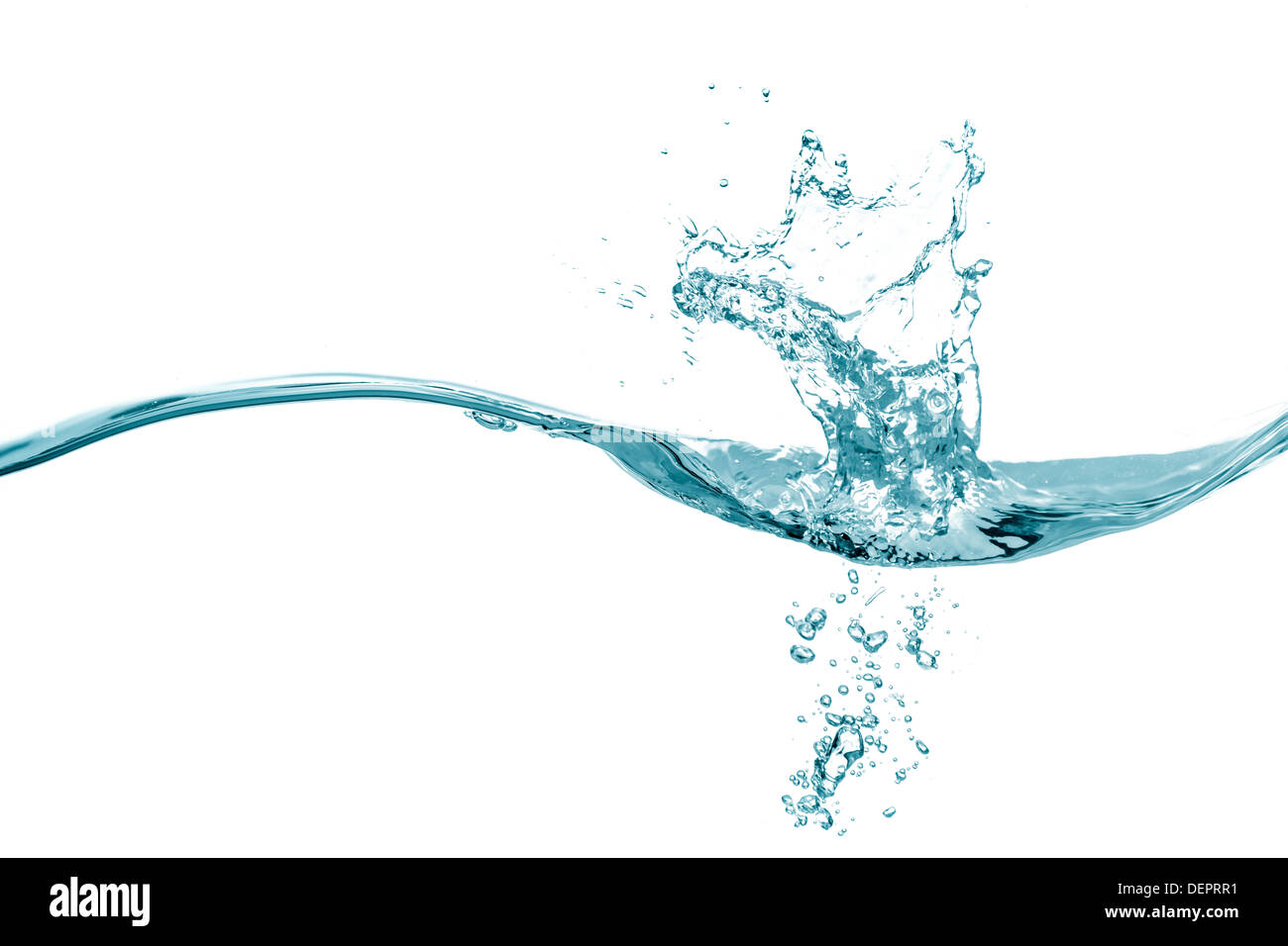 water wave and splash Stock Photo - Alamy