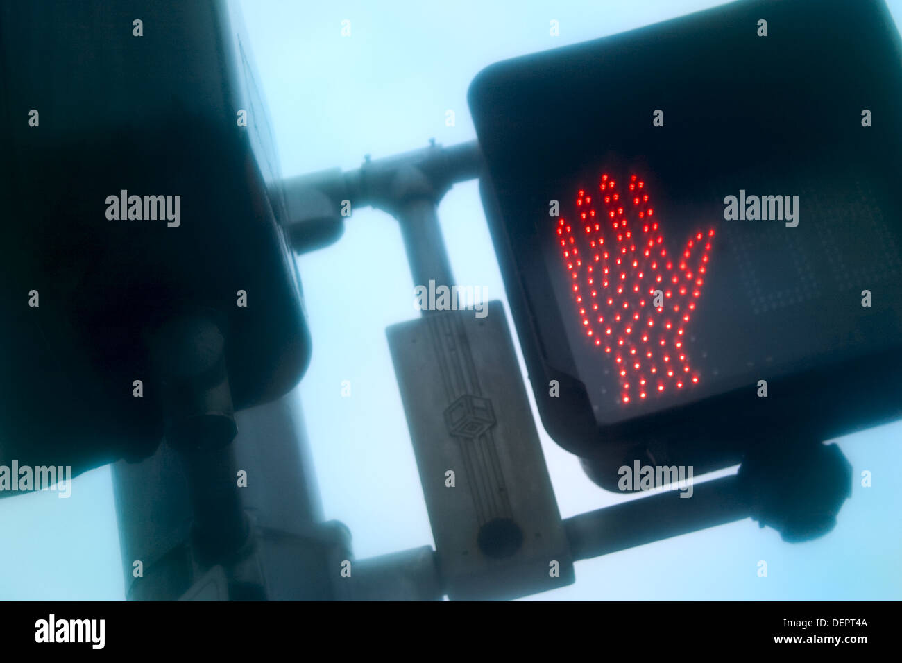 Red hand signal people waiting traffic hi-res stock photography and ...