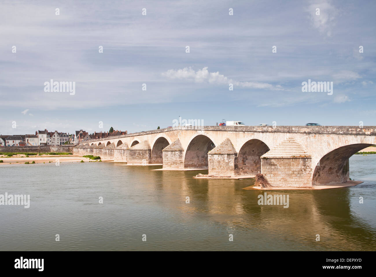 Bridge over the river loire france hi-res stock photography and images ...