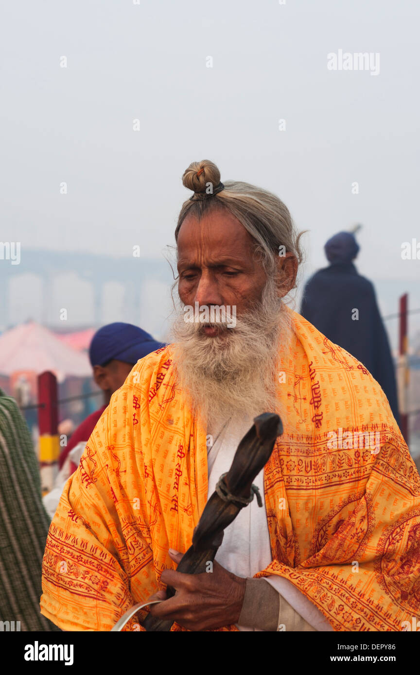 Indian man in sadhu dress hi-res stock photography and images - Alamy