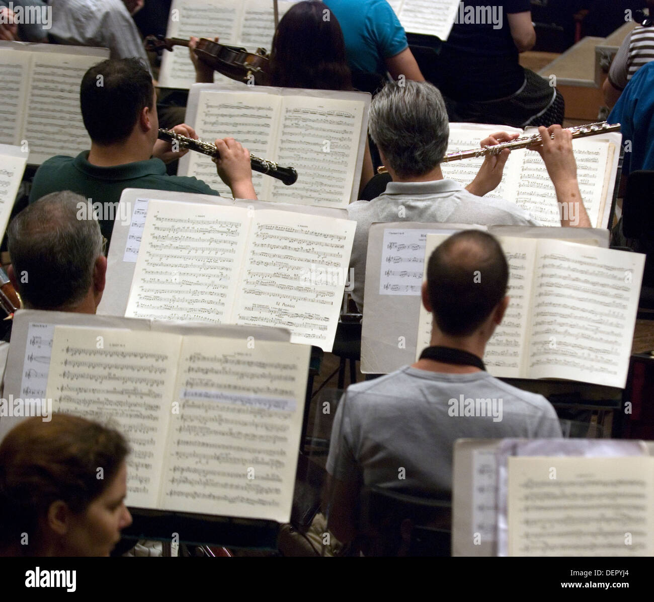 Rehearsal of the Israeli Philharmonic Orchestra with Zubin Mehta ...