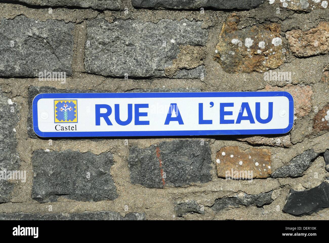 street signpost, Island of Guernsey, Bailiwick of Guernsey, British ...