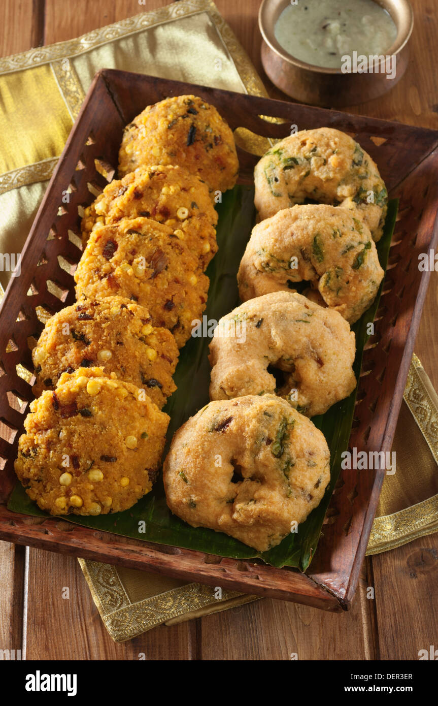 Vada. Lentil fritters . South India and Sri Lanka Stock Photo - Alamy