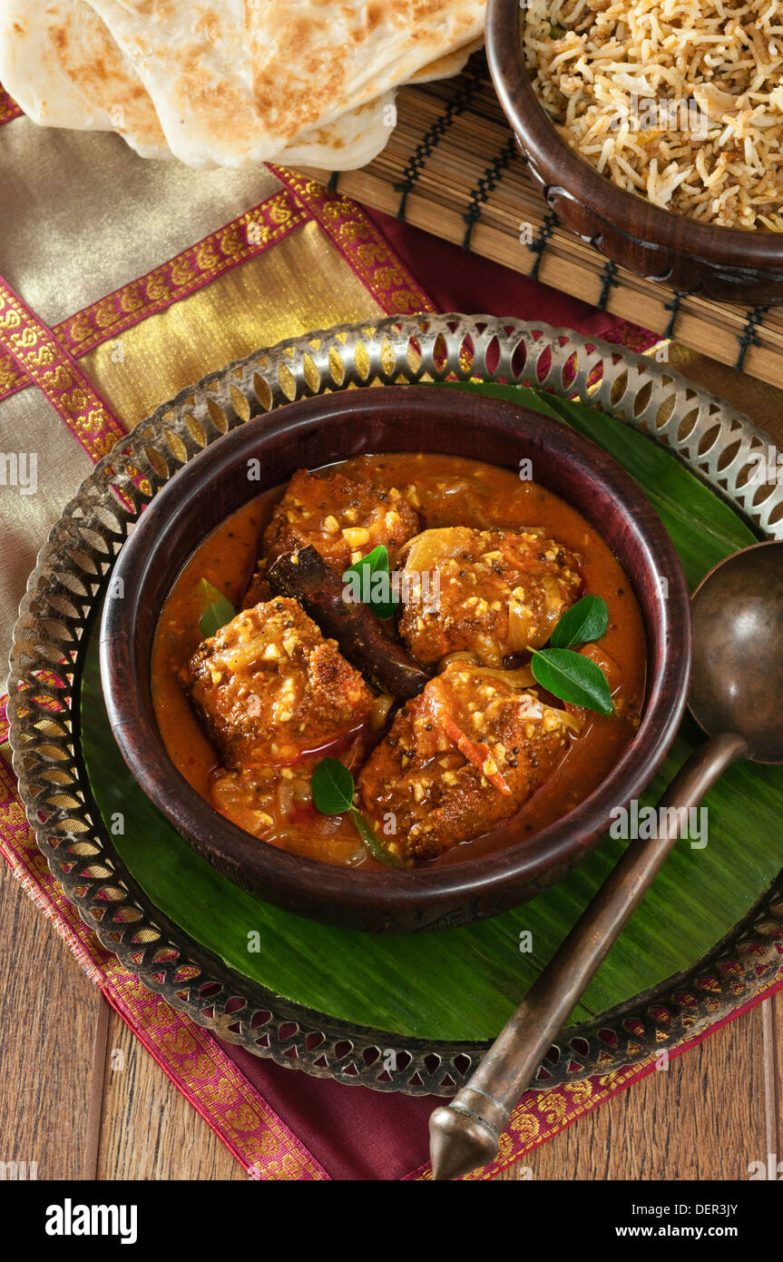 Sri Lanka red fish curry Stock Photo - Alamy