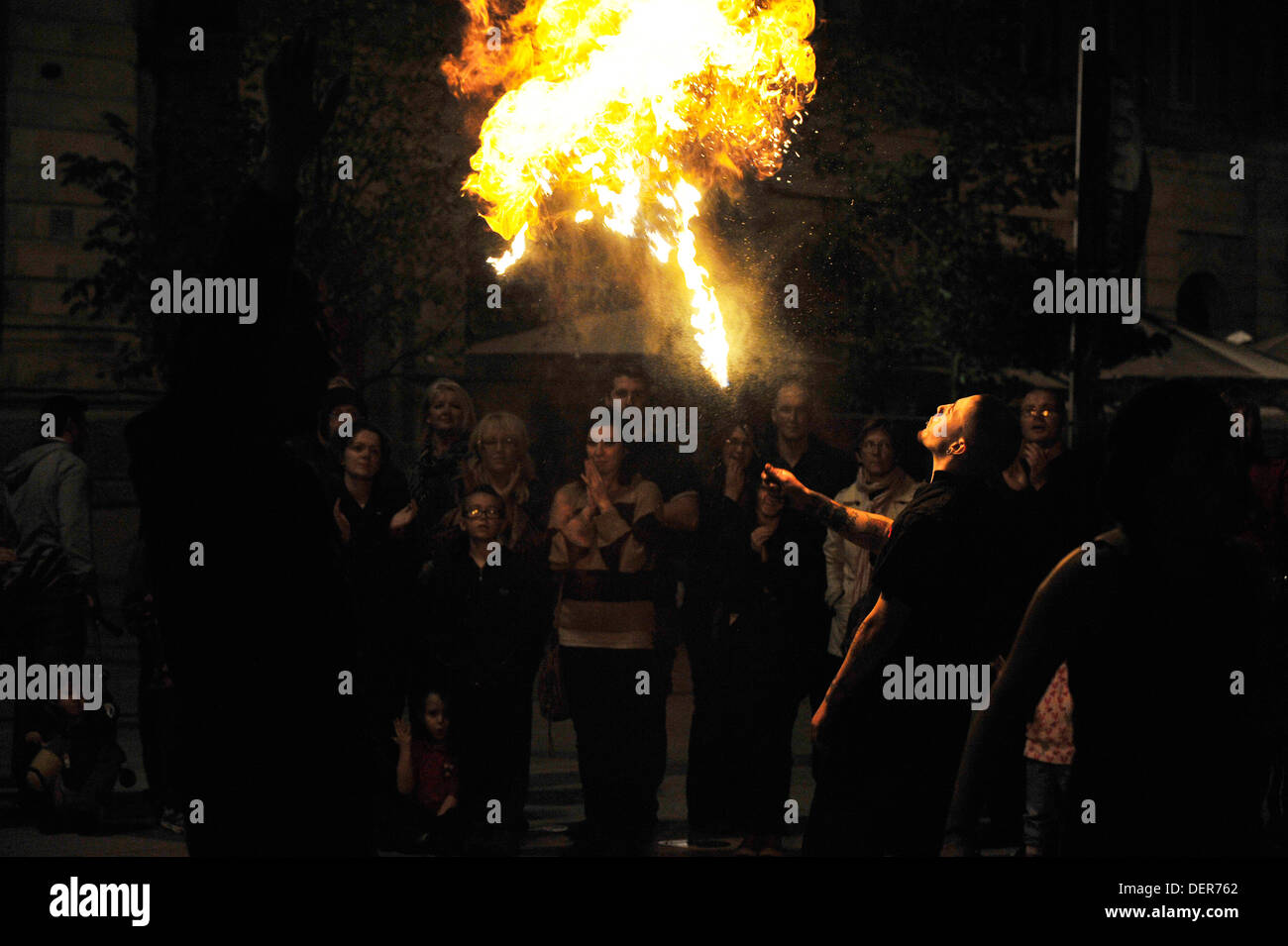 The Tribal Fire troupe provided a spectacular display of fire dance and ...