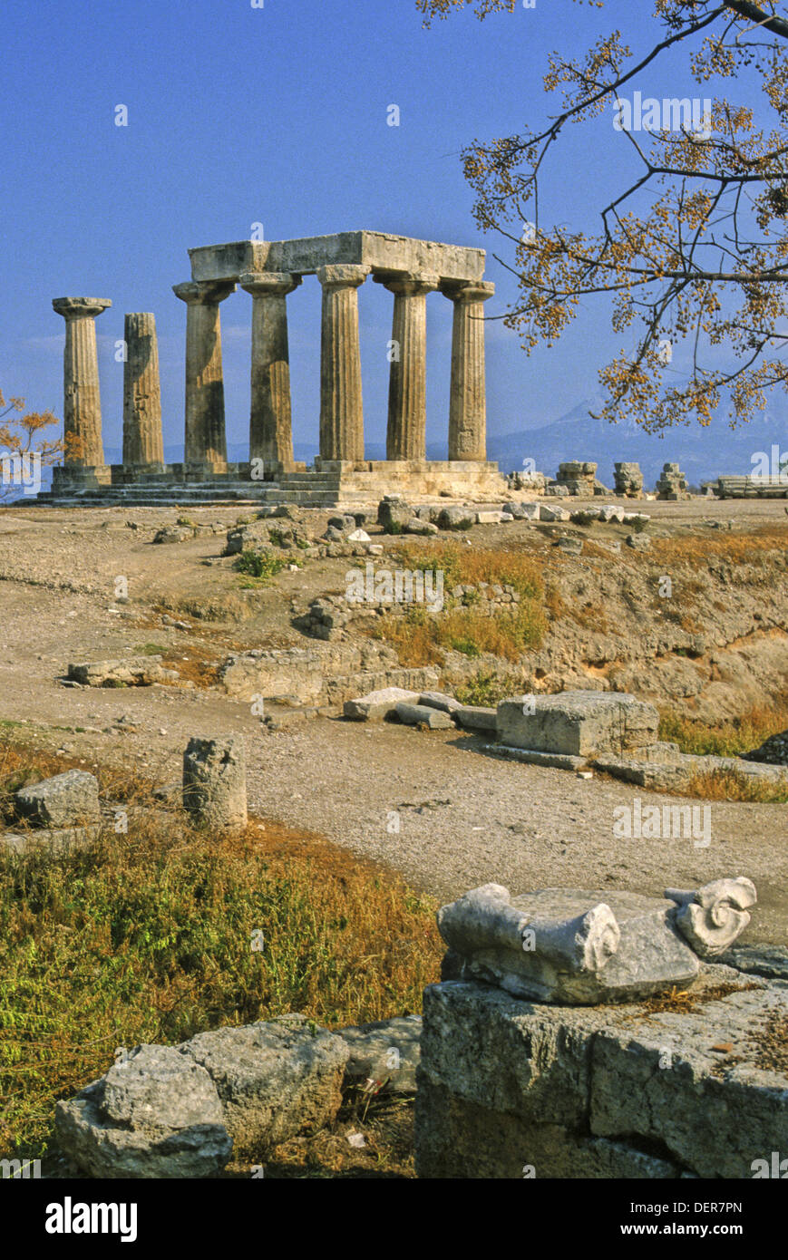 Corinth column hi-res stock photography and images - Alamy