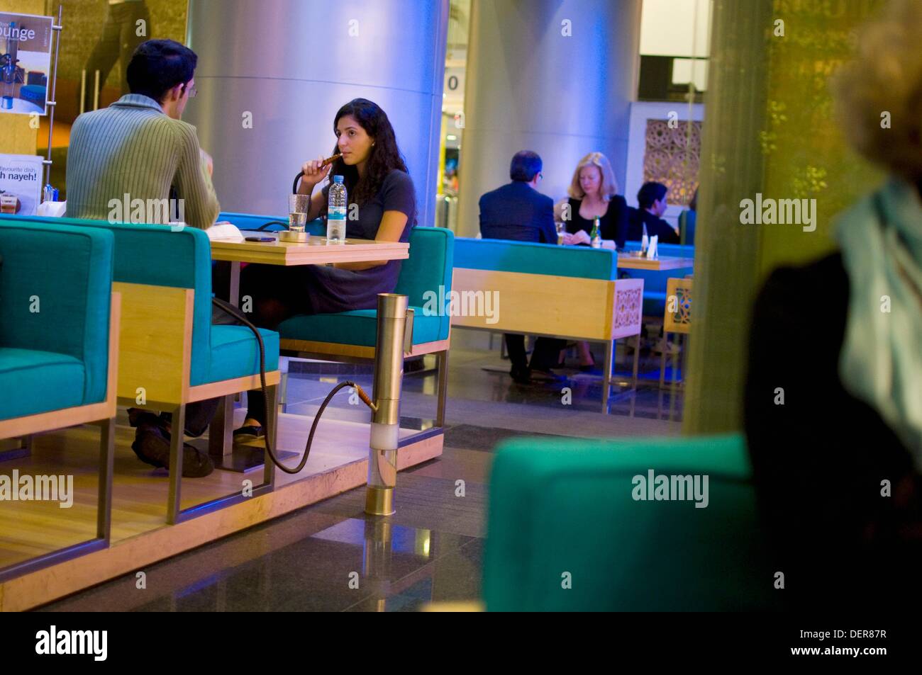 Cafe Blanc restaurant, Hamra district, Beirut, Lebanon Stock Photo - Alamy