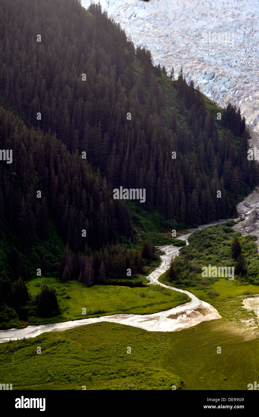 Juneau, Alaska - USA - Glaciers water and forests Stock Photo - Alamy