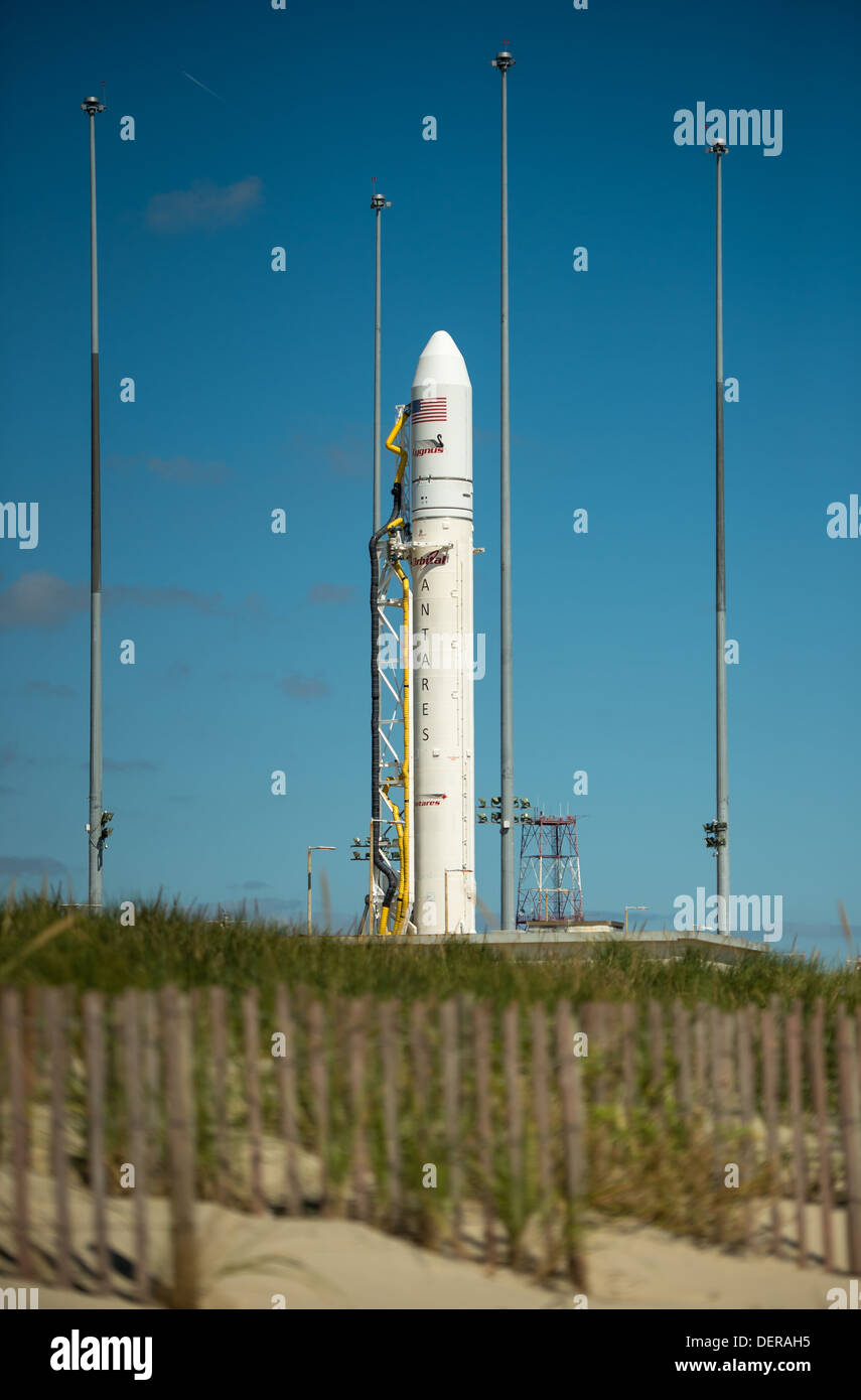 The Antares rocket launched from NASA's Wallops Flight Facility ...