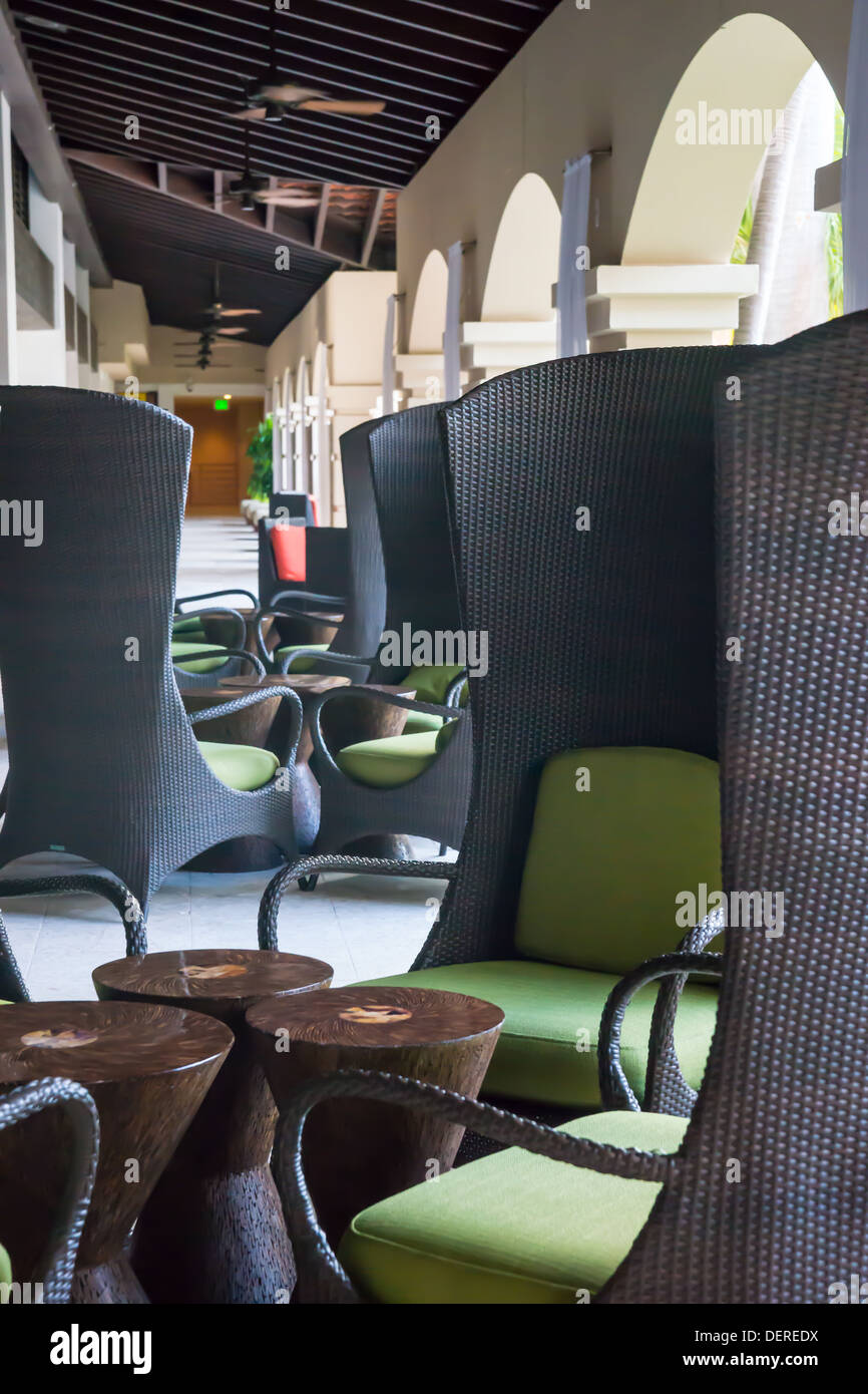 Hyatt Regency hotel lobby Aruba Stock Photo - Alamy