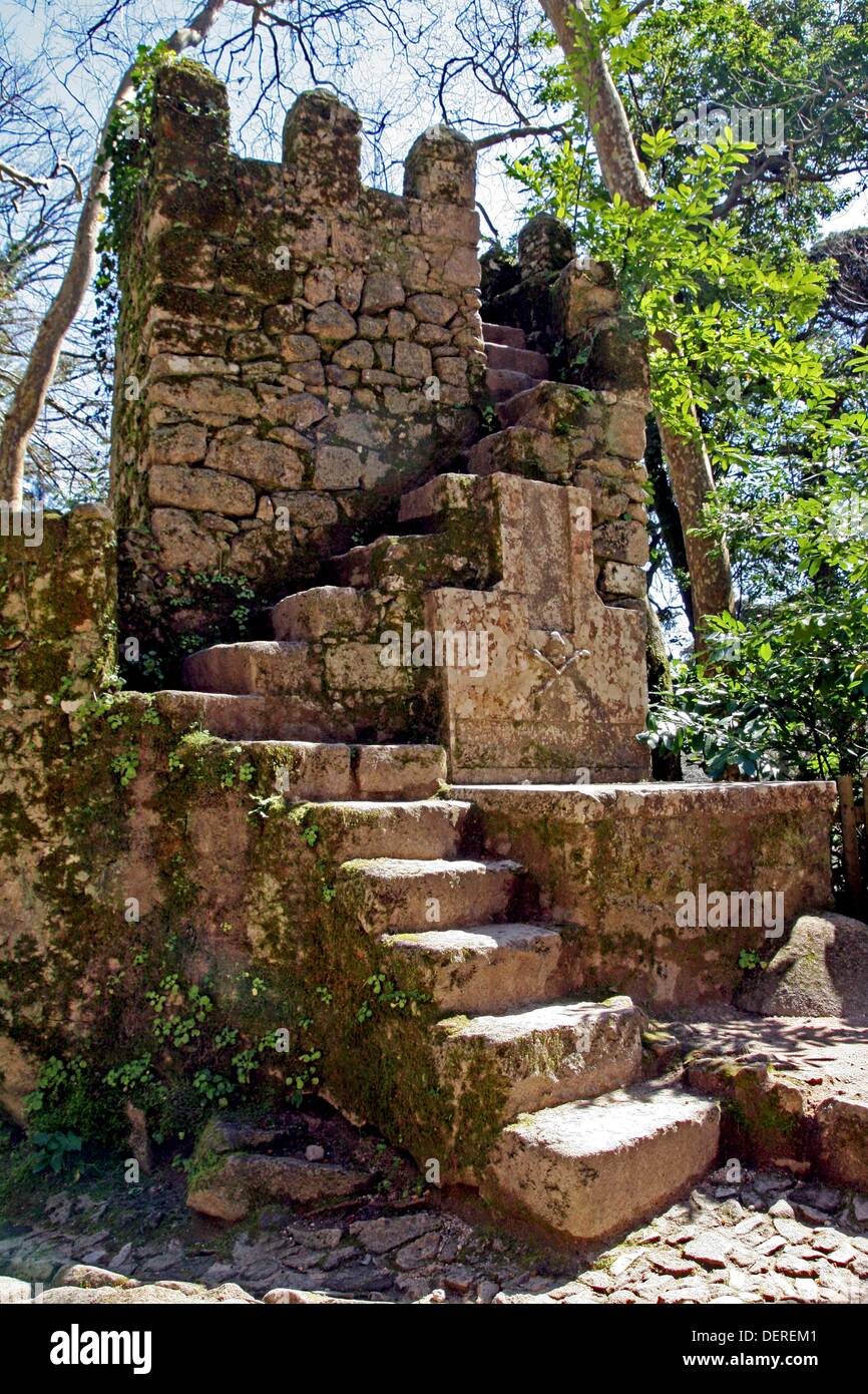 Stone staircase mouros castle hi-res stock photography and images - Alamy