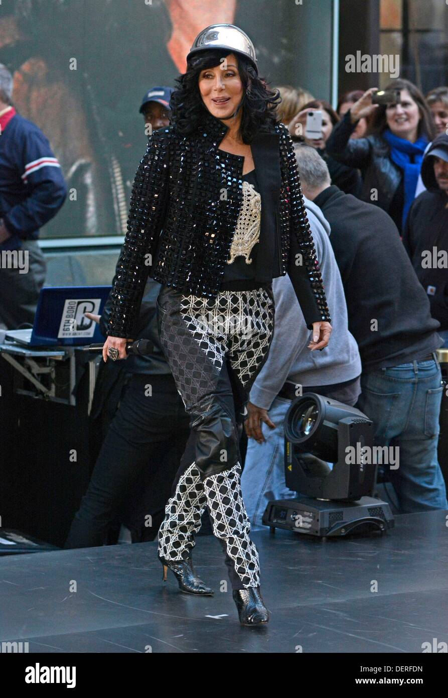New York, NY. 23rd Sep, 2013. Cher on stage for NBC Today Show Concert ...