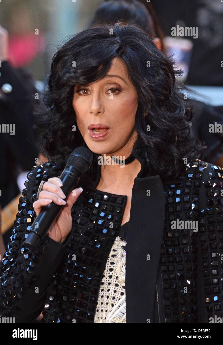 New York, NY. 23rd Sep, 2013. Cher on stage for NBC Today Show Concert ...