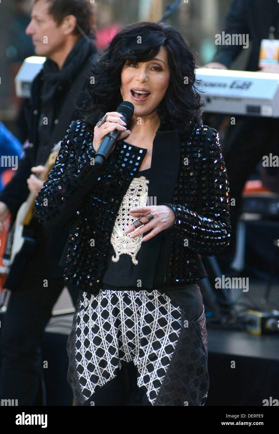 New York, NY. 23rd Sep, 2013. Cher on stage for NBC Today Show Concert ...