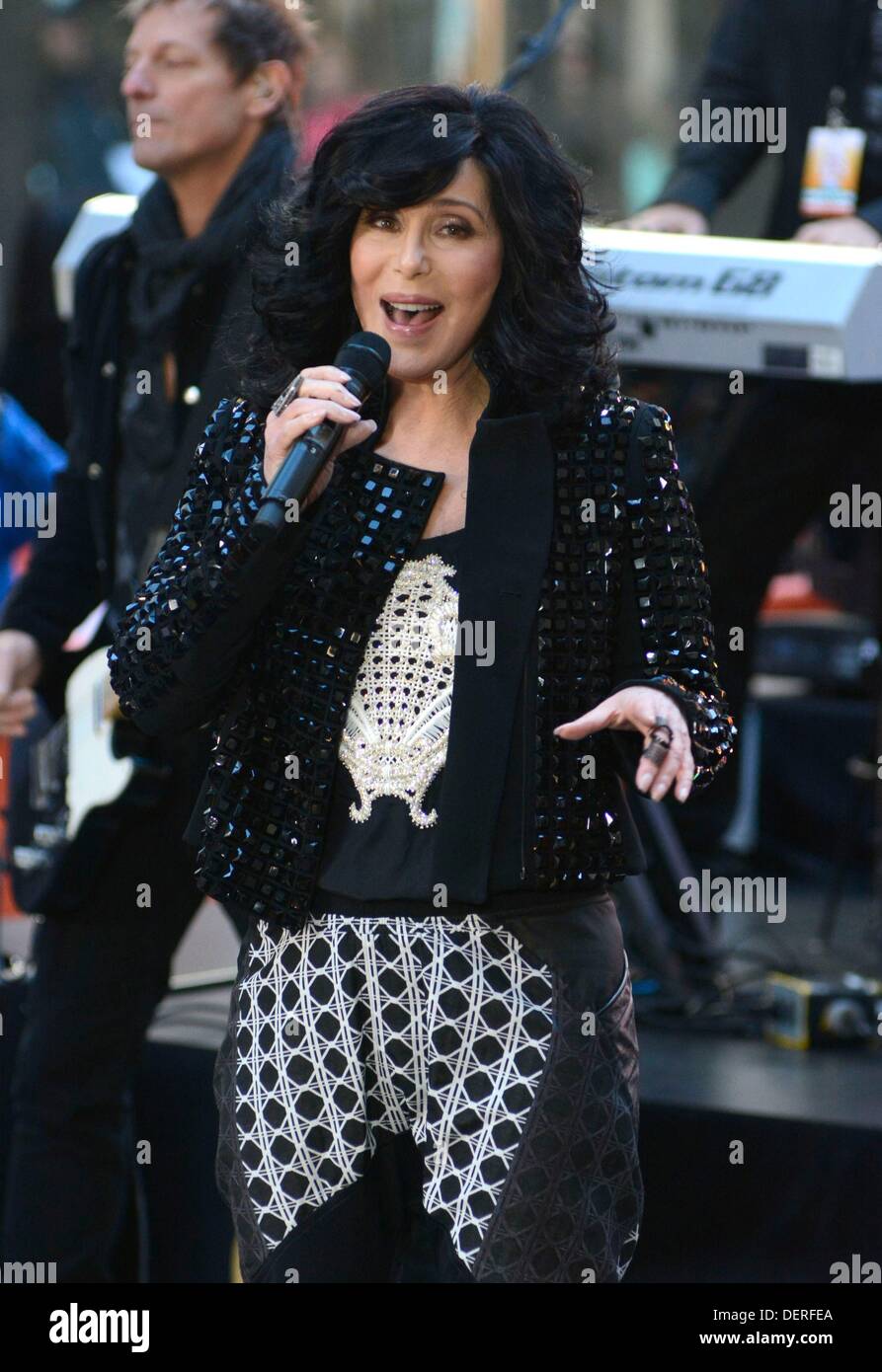 New York, NY. 23rd Sep, 2013. Cher on stage for NBC Today Show Concert ...
