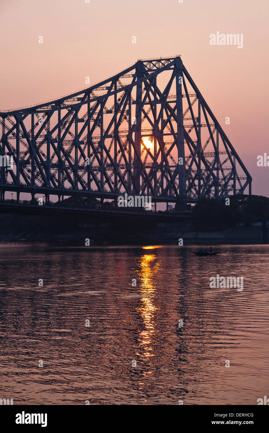 Bridge across a River, Howrah Bridge, Hooghly River, Kolkata, West ... Bridge across a River, Howrah Bridge, Hooghly River, Kolkata, West ...