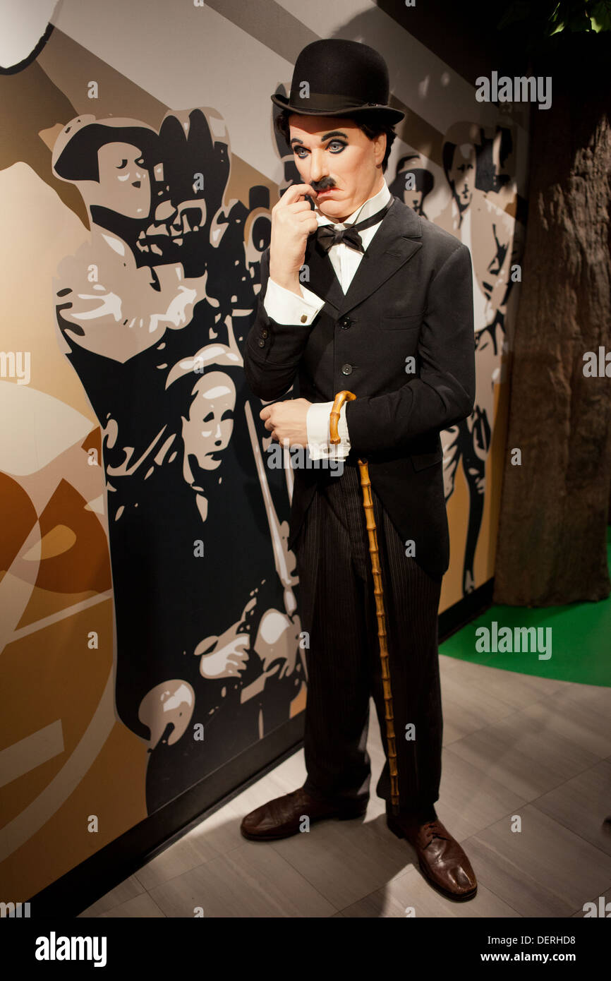 Charlie chaplin waxwork figure hi-res stock photography and images - Alamy