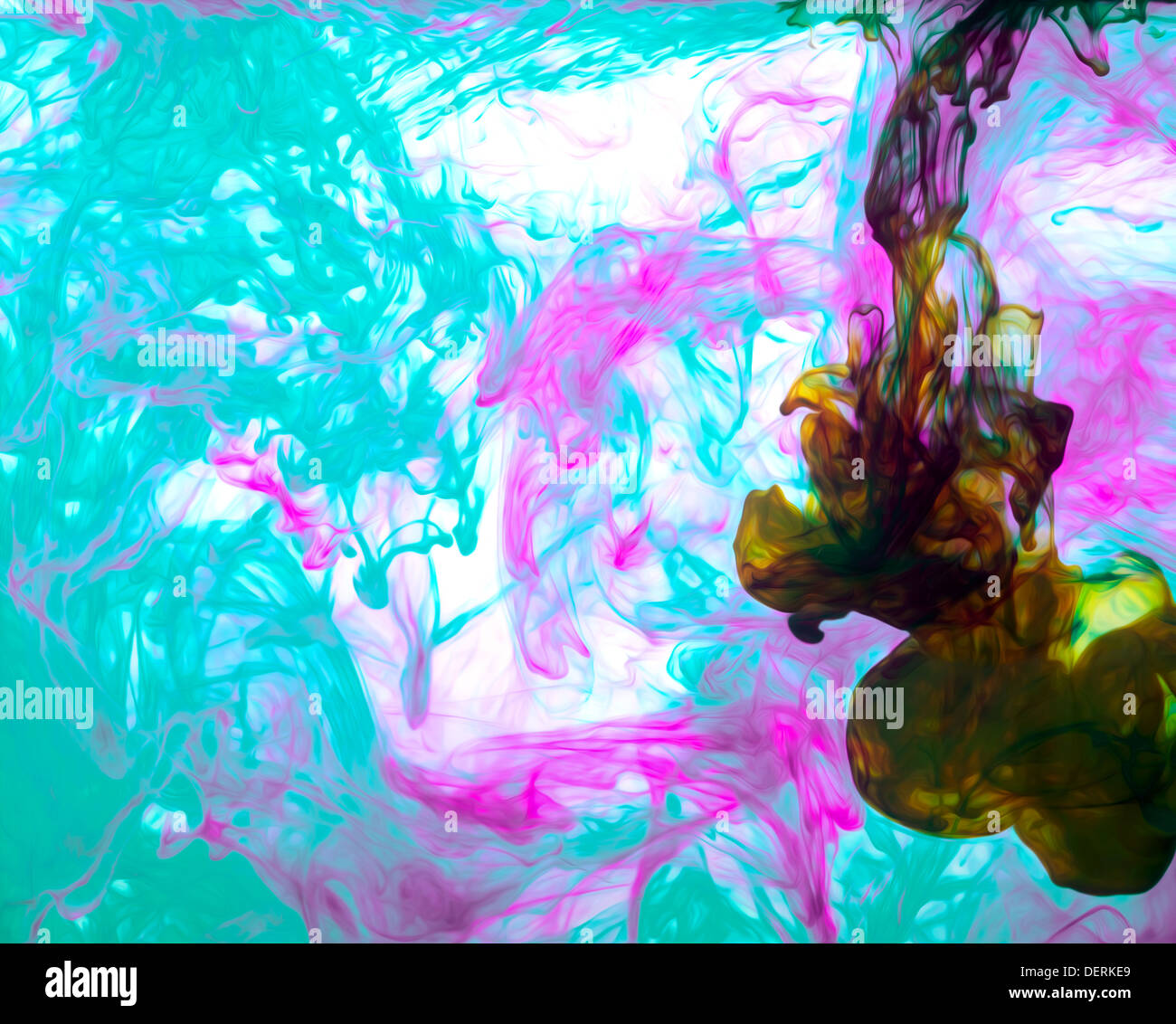 inks in Water Stock Photo - Alamy