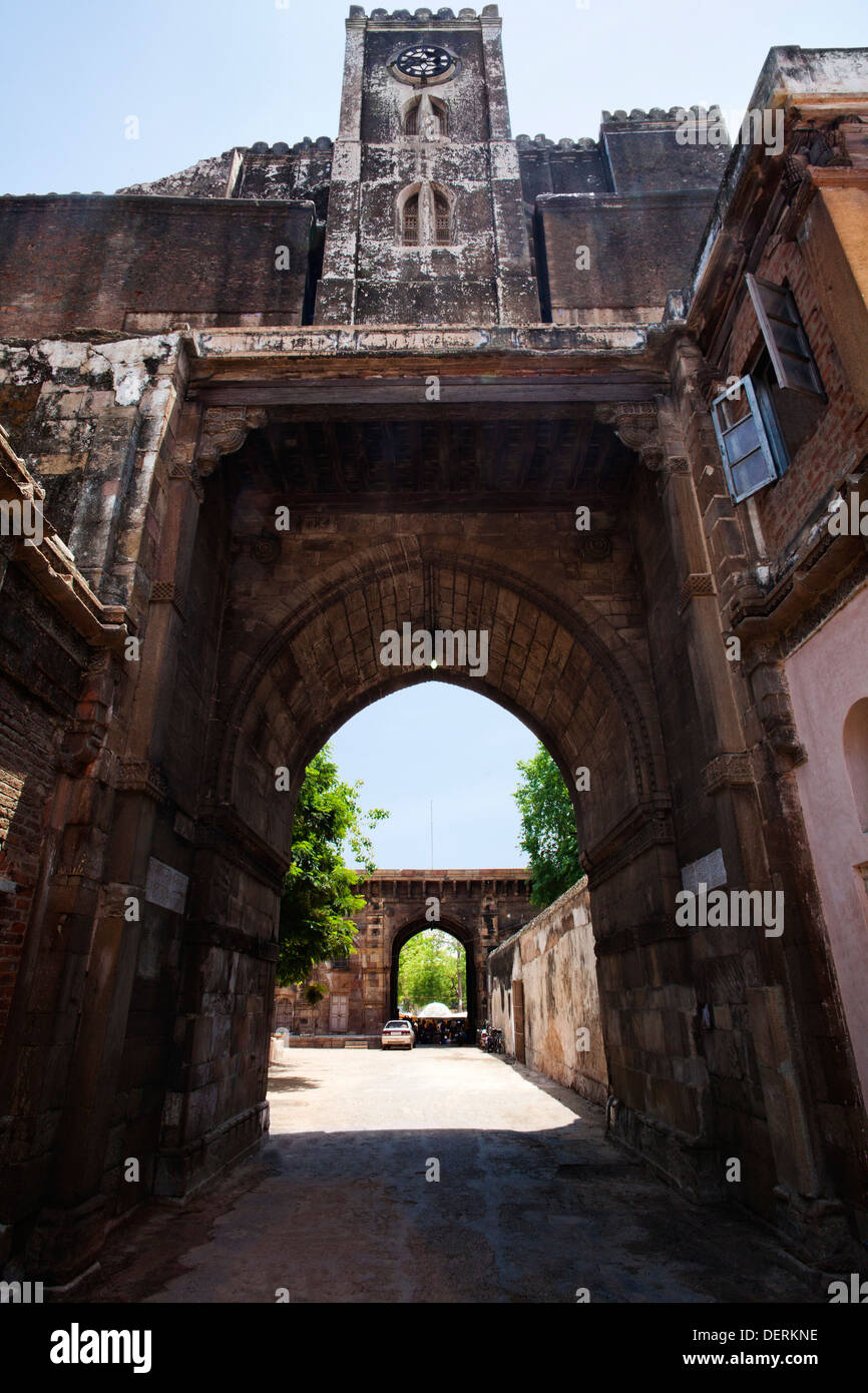 Archway at the fort, Bhadra Fort, Ahmedabad, Gujarat, India Stock Photo ...