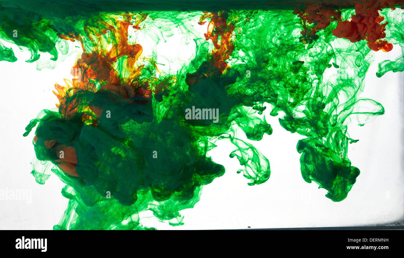 inks in water, color abstraction, color explosion Stock Photo - Alamy