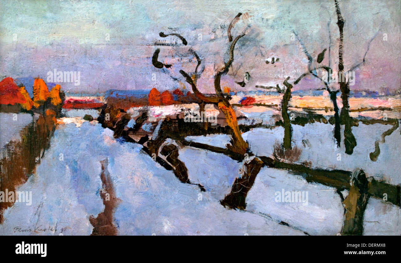 Study of snowy landscape 1895 Floris Verster 1861 - 1927 Dutch ...