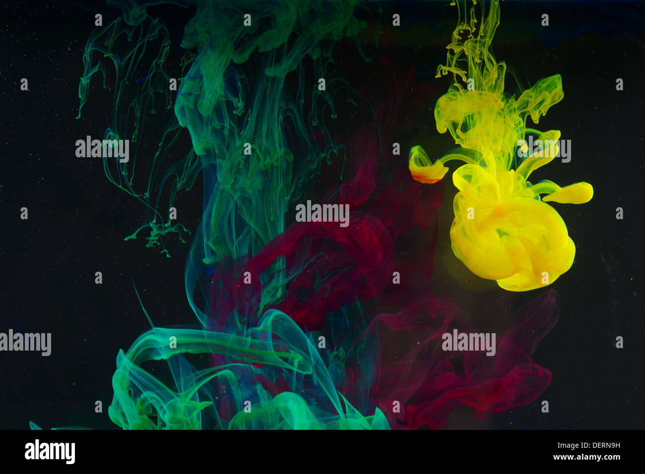 inks in Water Stock Photo - Alamy