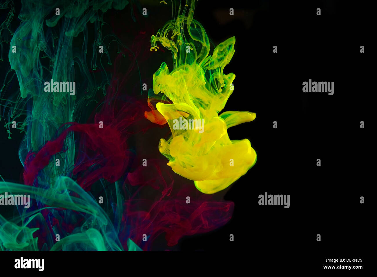 inks in Water Stock Photo - Alamy