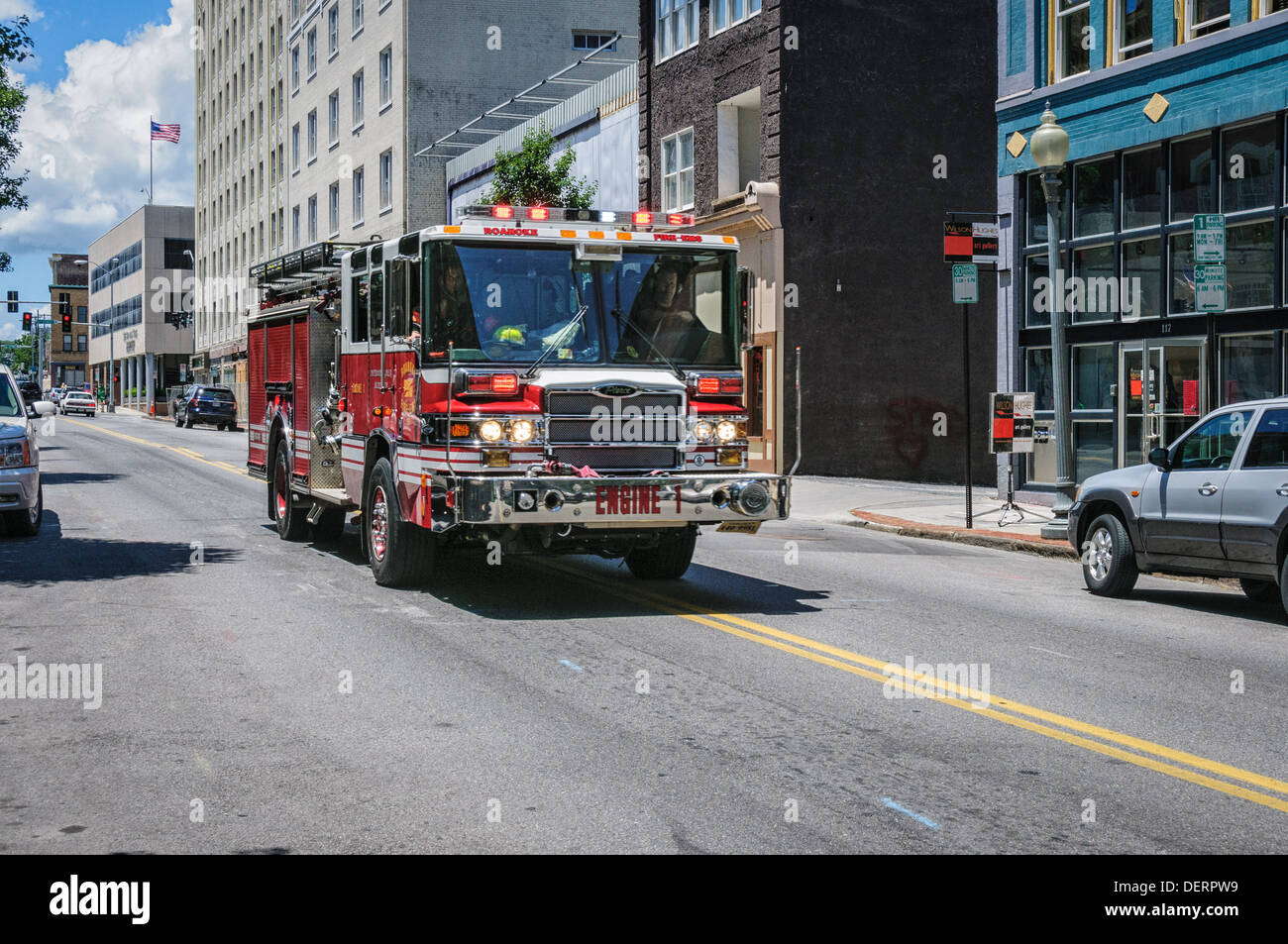 Fire brigade responding to emergency hi-res stock photography and ...