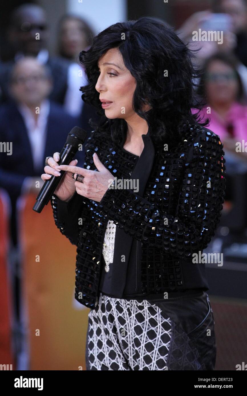 New York, NY. 23rd Sep, 2013. Cher on stage for NBC Today Show Concert ...