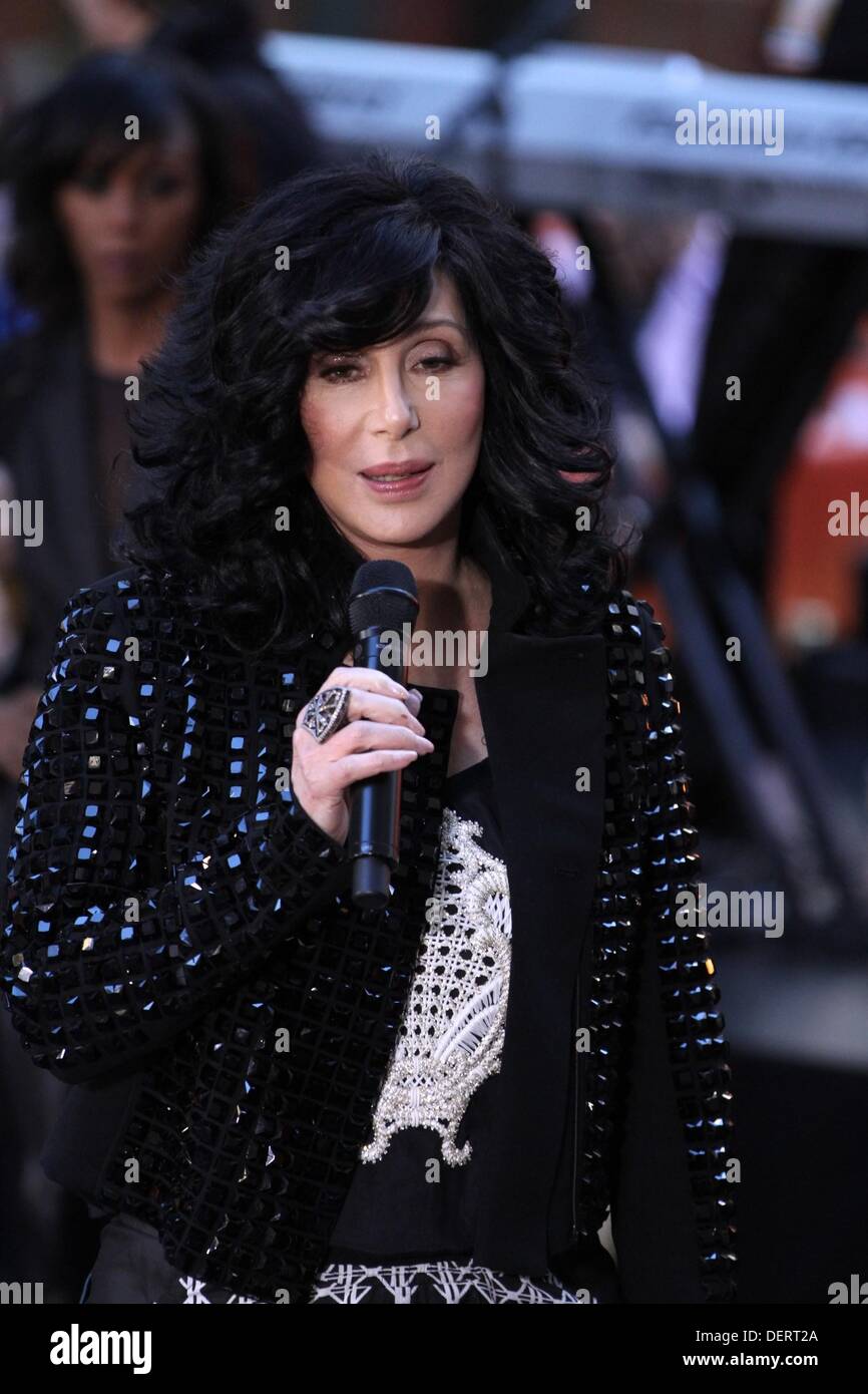 New York, NY. 23rd Sep, 2013. Cher on stage for NBC Today Show Concert ...