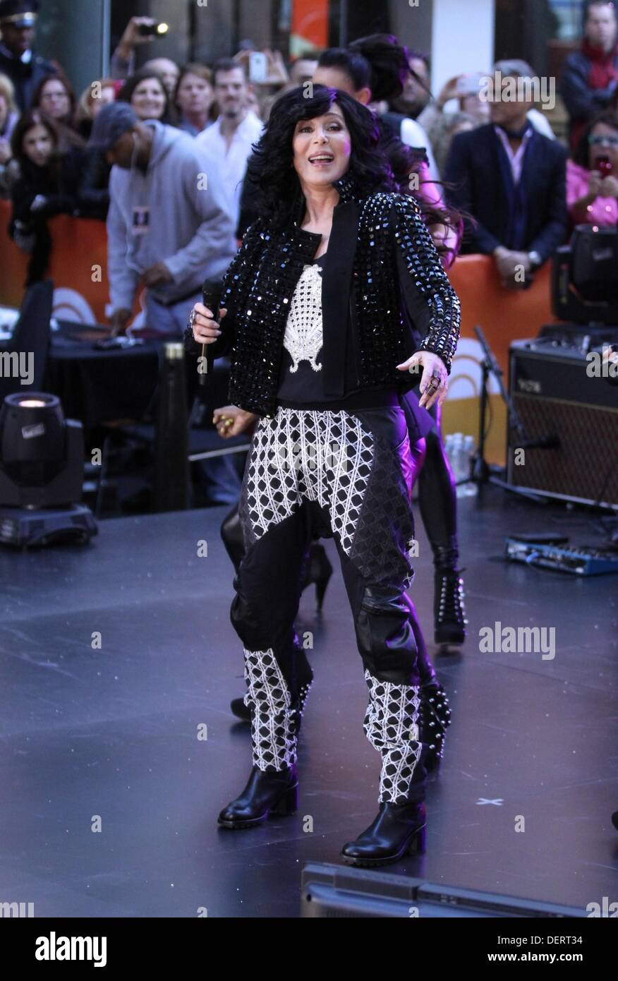 New York, NY. 23rd Sep, 2013. Cher on stage for NBC Today Show Concert ...